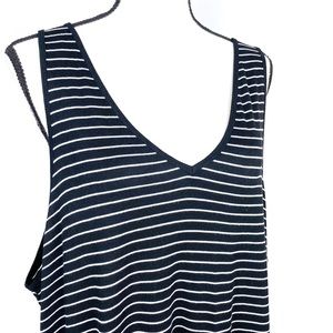 bp | Tops | Bp Black White Striped Tank Top | Poshmark